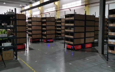 AGV货到人货架-AGV货架-恒力达智能装备